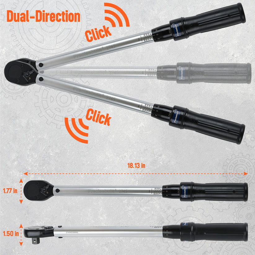 1/2" Drive 200 Nm Click Tech Torque Wrench – Precisebuilt Shop